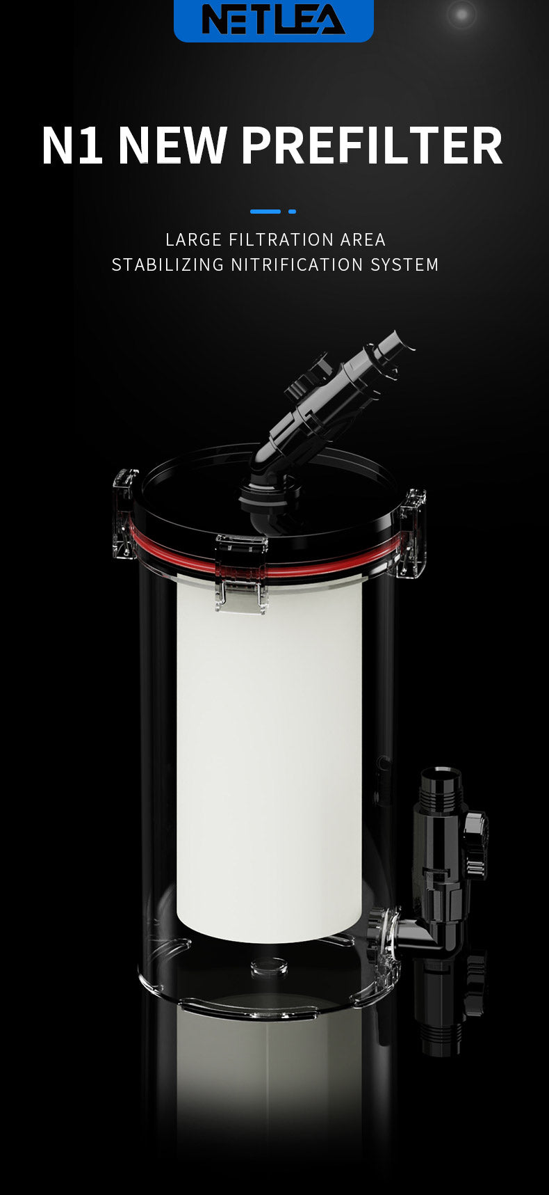Netlea Prefilter - 16-22mm External Canister Prefilter | 6.9L Capacity ...